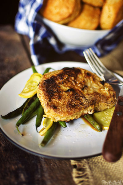 Cornmeal Coated Skillet Pork Chops | Kita Roberts | Girl Carnivore