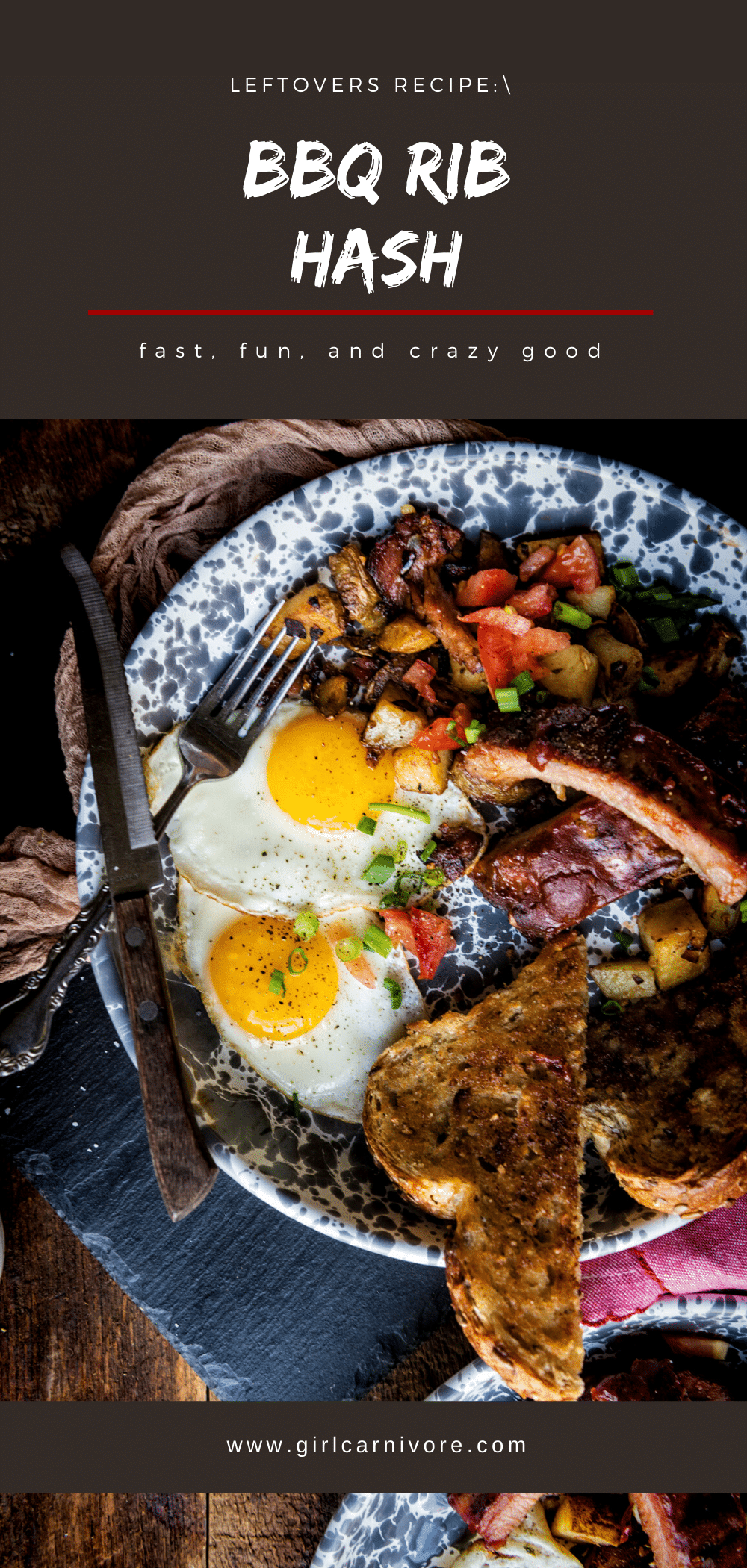 BBQ Rib Hash | Made with Leftover Ribs - Girl Carnivore