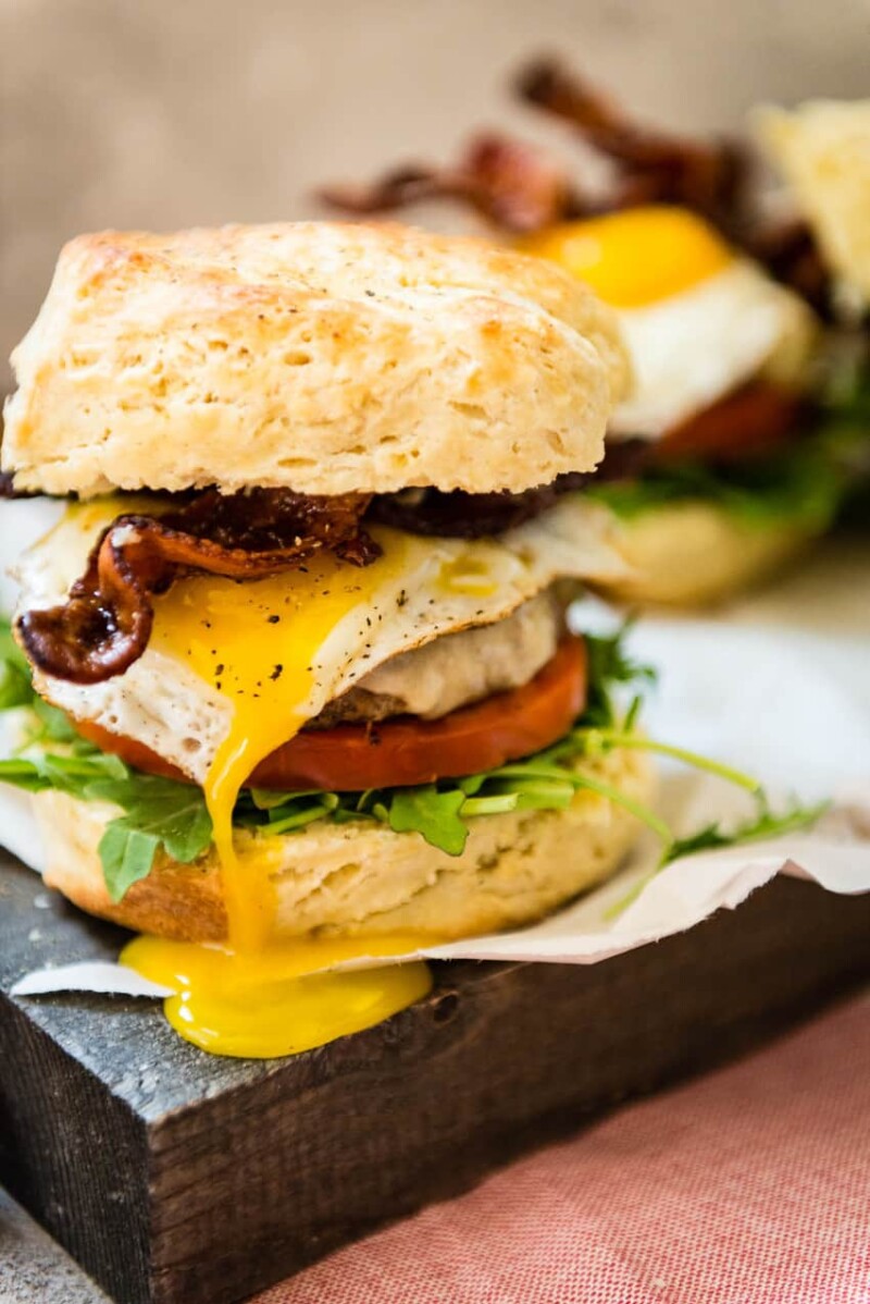 New England Maple Brunch Burger Recipe | GirlCarnivore.com