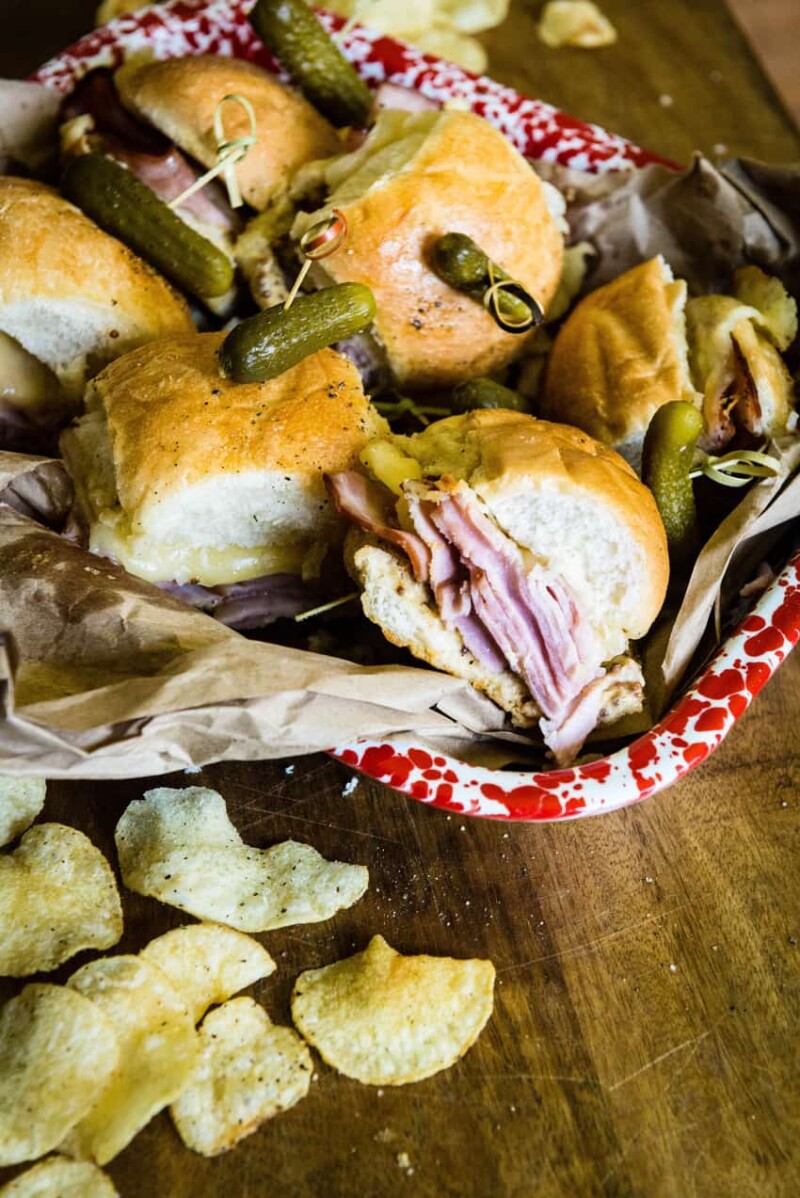 Party Time Hot Ham and Cheese Sliders | Kita Roberts GirlCarnivore.com