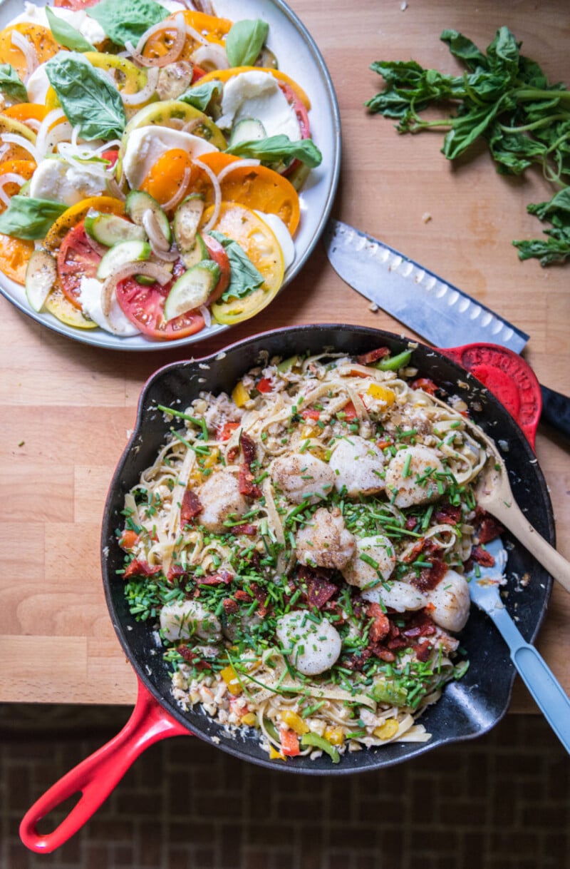 Summer Scallop and Crab Pasta Recipe | Girl Carnivore