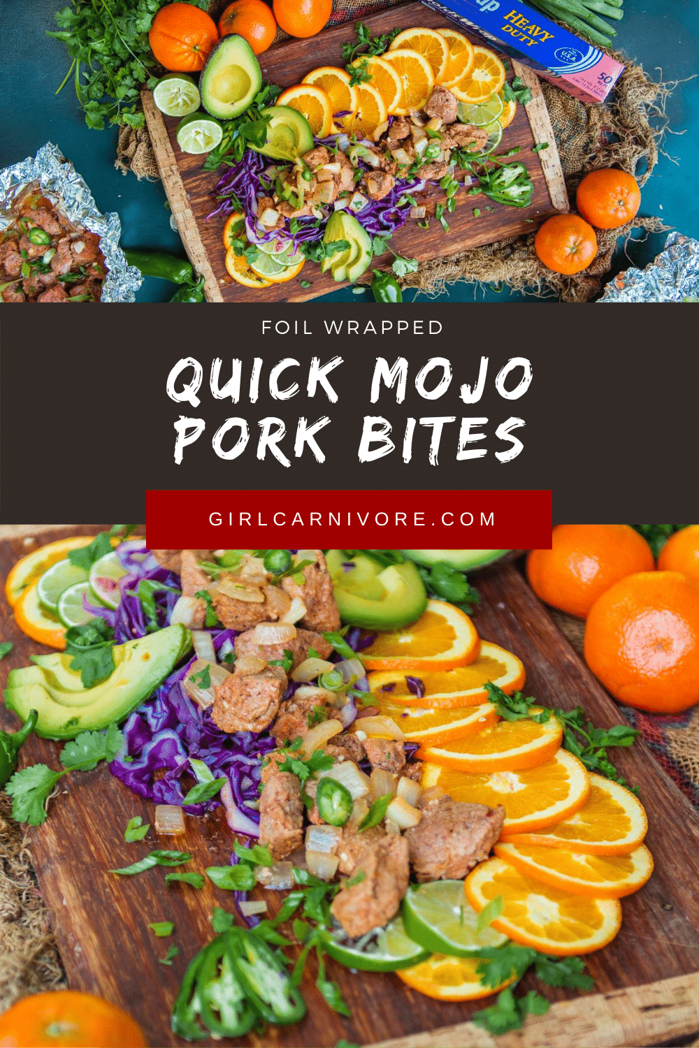 Quick Mojo Pork Bites in Foil Packet - Girl Carnivore