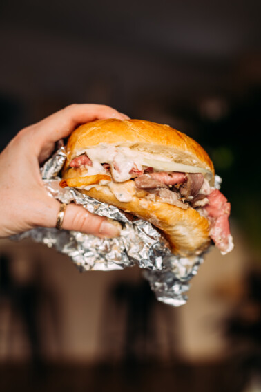 How to Make Smoked Pit Beef Sandwich - Girl Carnivore