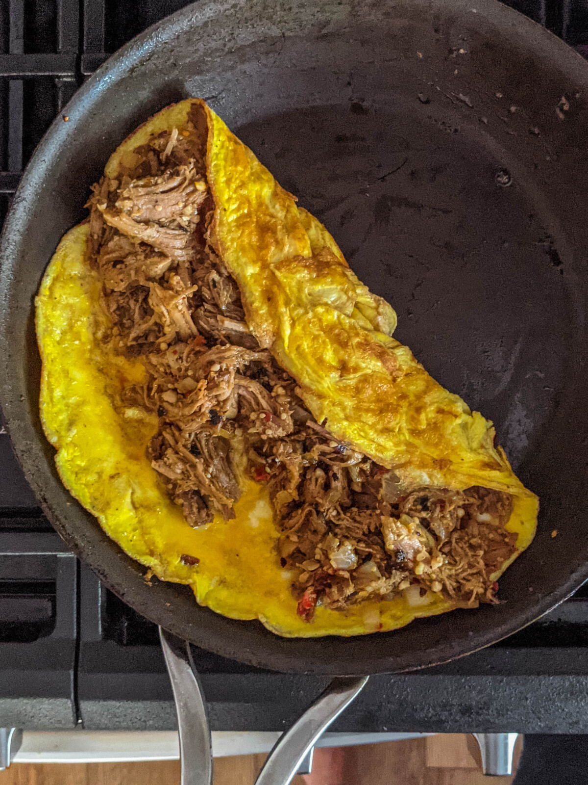 Diner Style Pork Chile Verde Omelette - Girl Carnivore
