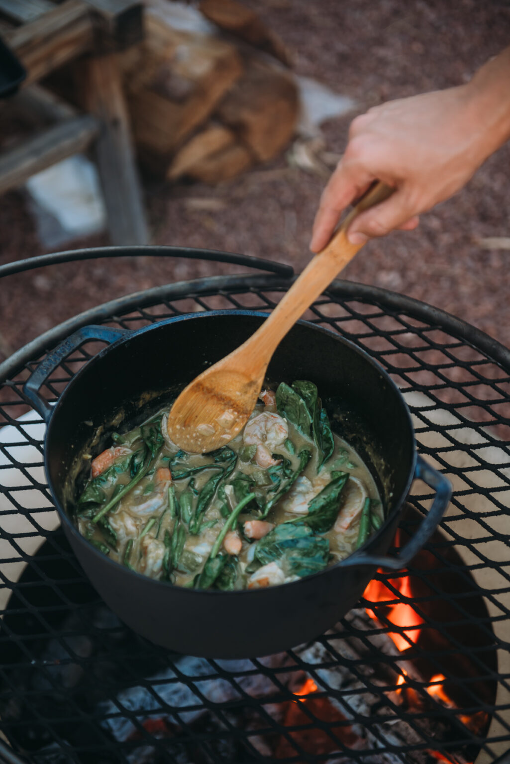 Dutch Oven Shrimp Korma - Girl Carnivore
