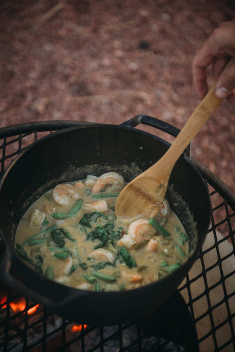 Dutch Oven Shrimp Korma - Girl Carnivore