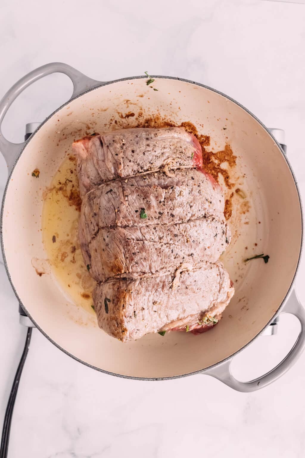 Herb Rubbed Top Round Roast Beef Recipe - Girl Carnivore