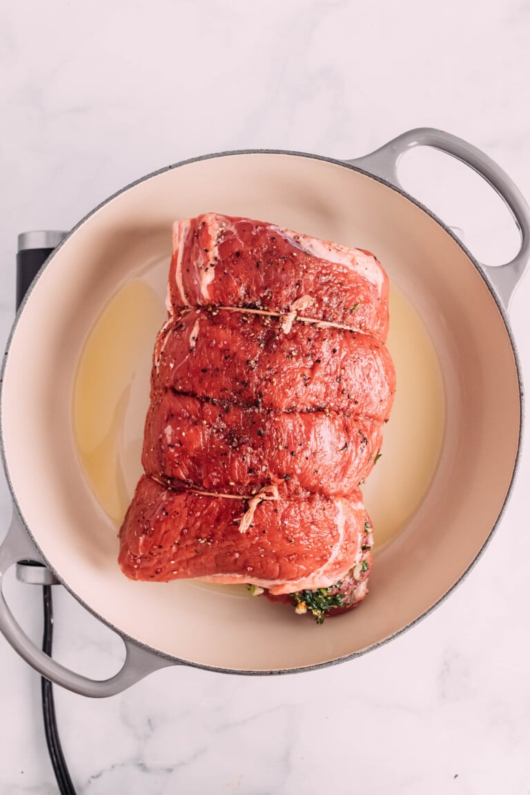 Herb Rubbed Top Round Roast Beef Recipe - Girl Carnivore