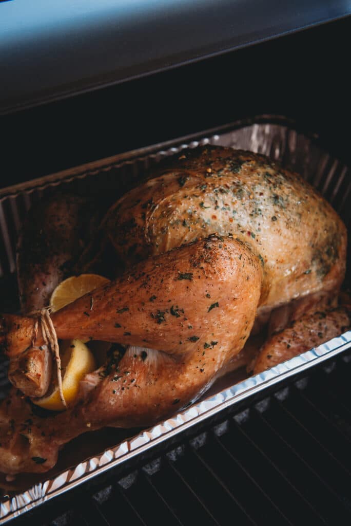 Easy Smoked Thanksgiving Turkey Recipe | GirlCarnivore.com