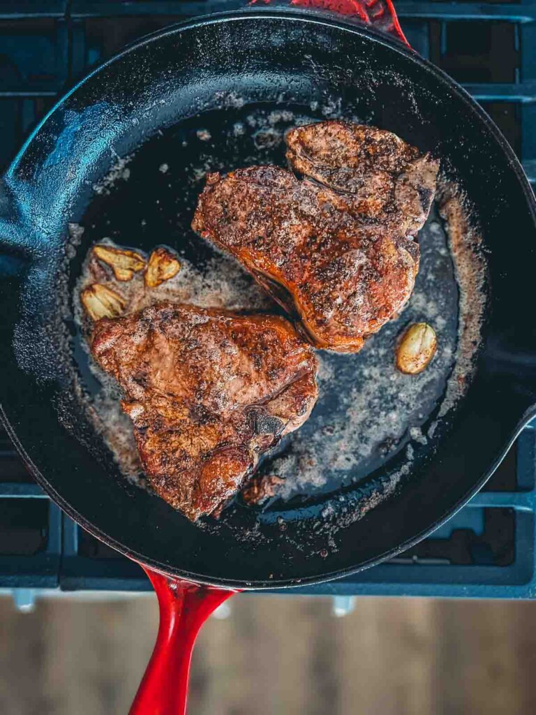 Pan Seared Veal Loin Chops - Girl Carnivore