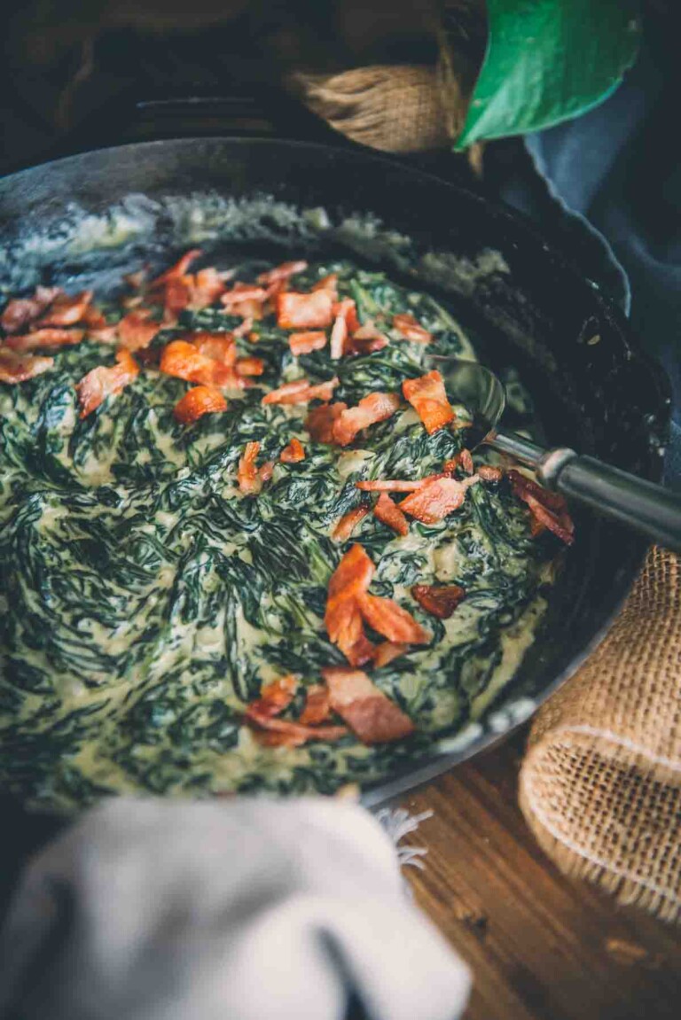 Steakhouse Keto Creamed Spinach - Girl Carnivore
