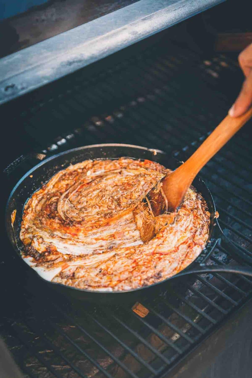 Traeger Smoked Queso with Chorizo - Girl Carnivore