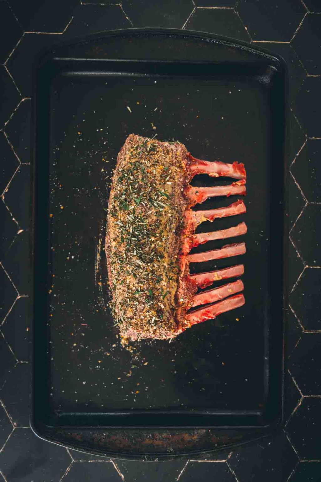 Herb Crusted Roasted Rack of Venison - Girl Carnivore