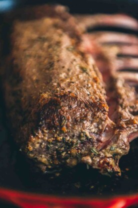 Herb Crusted Roasted Rack of Venison - Girl Carnivore