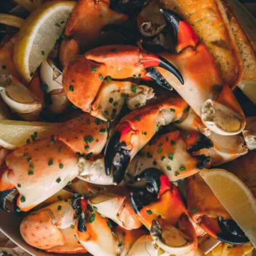 🦀 Steamed Stone Crab Claws with Mustard Sauce - GirlCarnivore