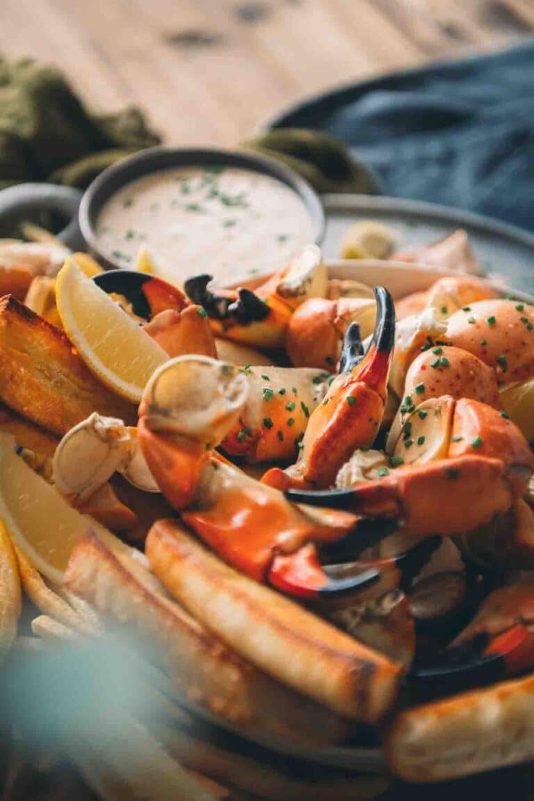 🦀 Steamed Stone Crab Claws with Mustard Sauce - GirlCarnivore