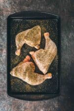 Easy Oven Baked Chicken Quarters - Girl Carnivore