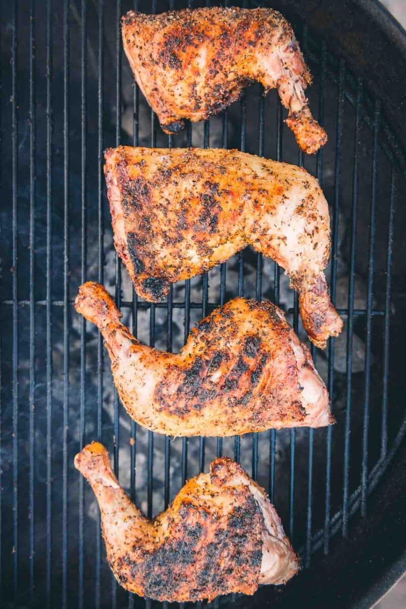 Grilled Chicken Leg Quarters - Girl Carnivore