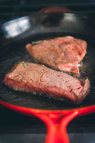 Pan-Seared Merlot Steak - Girl Carnivore
