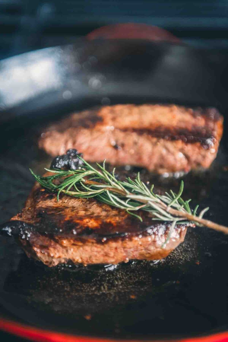 Pan-Seared Merlot Steak - Girl Carnivore
