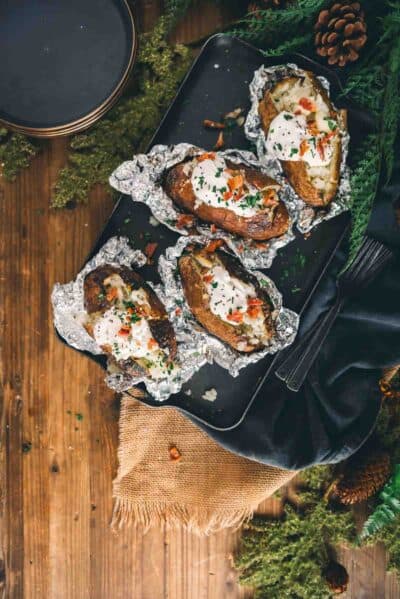 Campfire Baked Potatoes - Girl Carnivore
