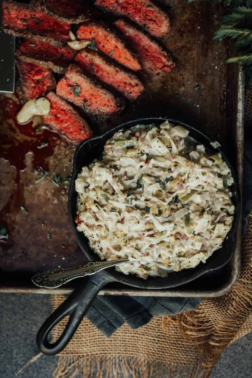 Creamed Leeks Recipe - Girl Carnivore