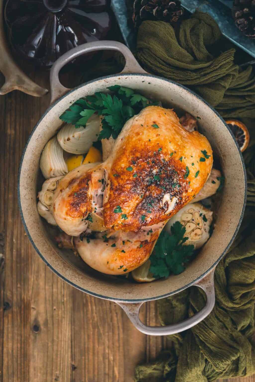 Dutch Oven Chicken Recipe - Girl Carnivore