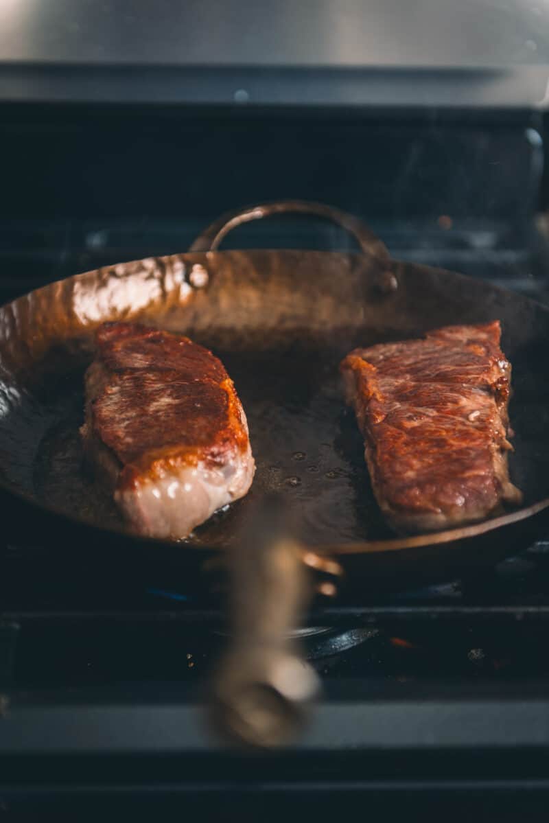Sous Vide New York Strip Steaks with a Perfect Sear - Girl Carnivore