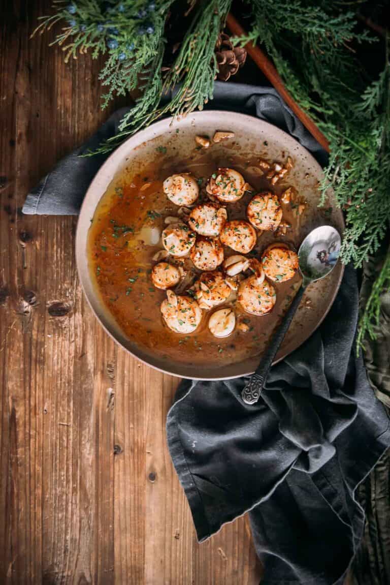 Sous Vide Scallops with Brown Butter Sauce - Girl Carnivore