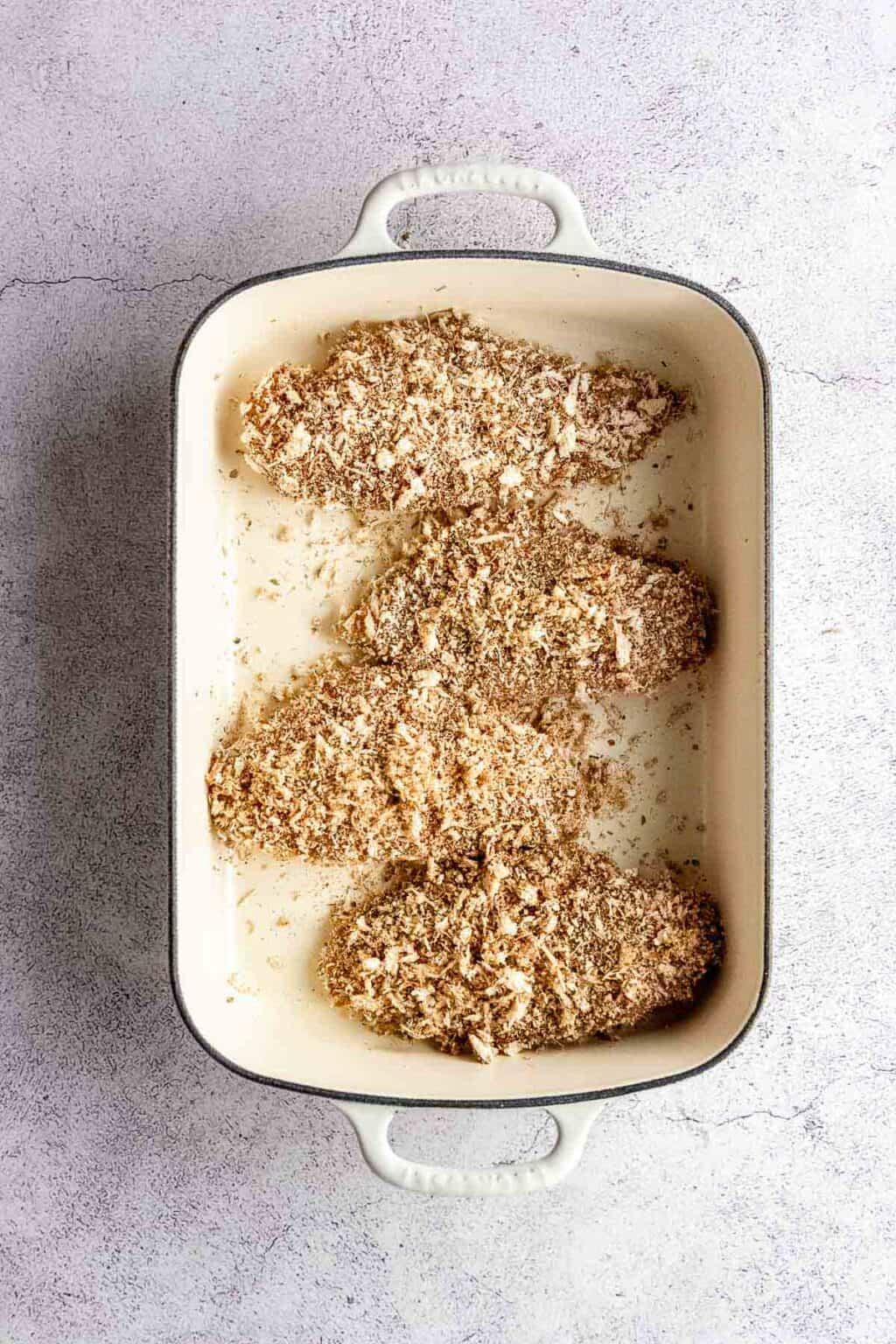 Easy Baked Panko Crusted Chicken Recipe with Parmesan