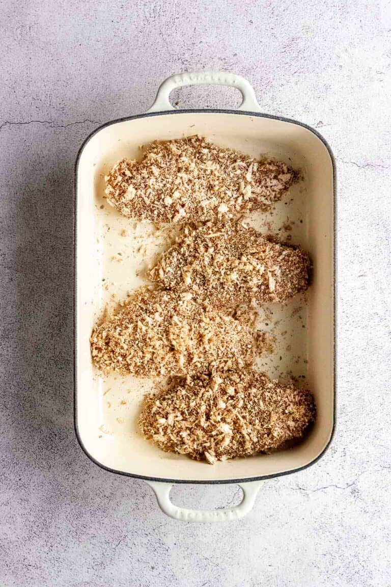 Easy Baked Panko Crusted Chicken Recipe with Parmesan