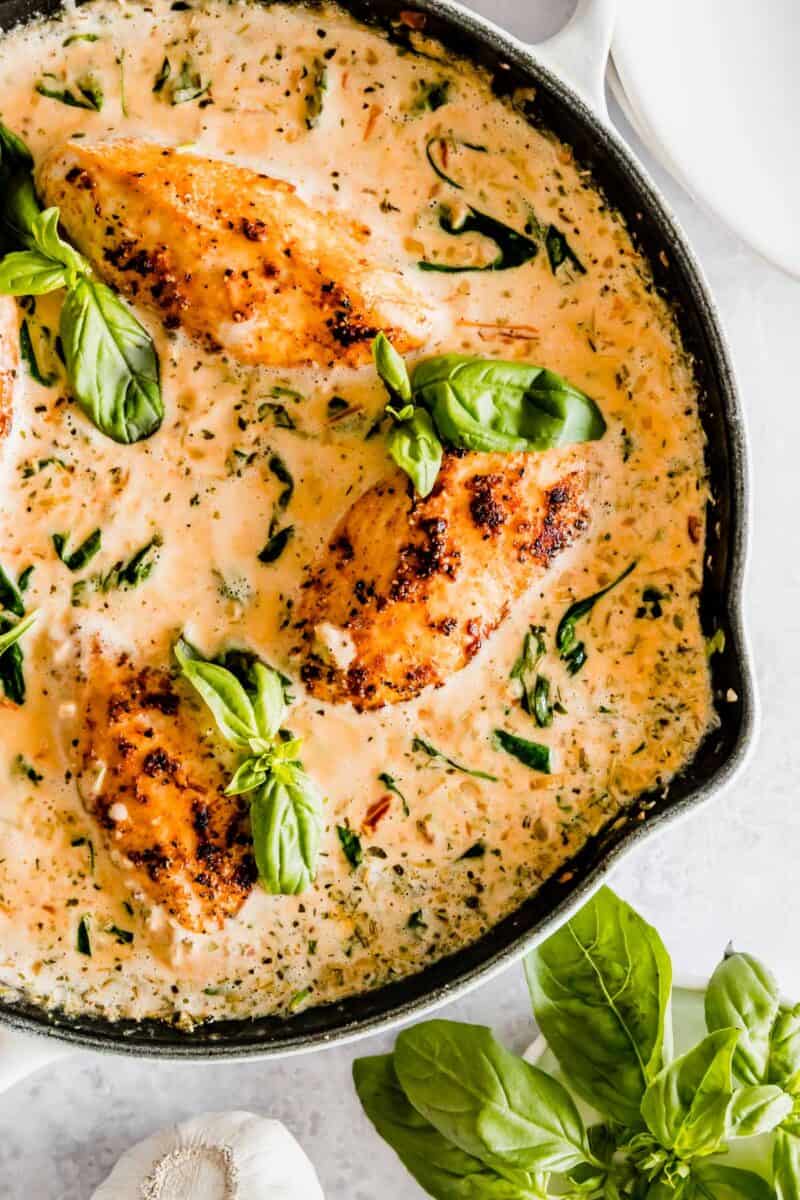 Creamy Tuscan Chicken - Girl Carnivore