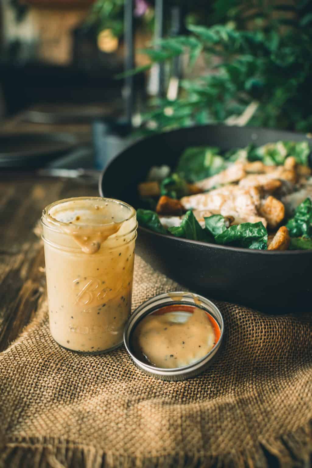 Creamy Caesar Dressing - Girl Carnivore