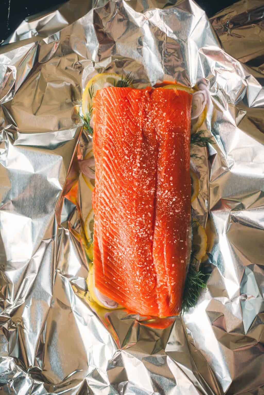 Grilled Salmon in Foil + Oven, Grill and Campfire Tips - Girl Carnivore