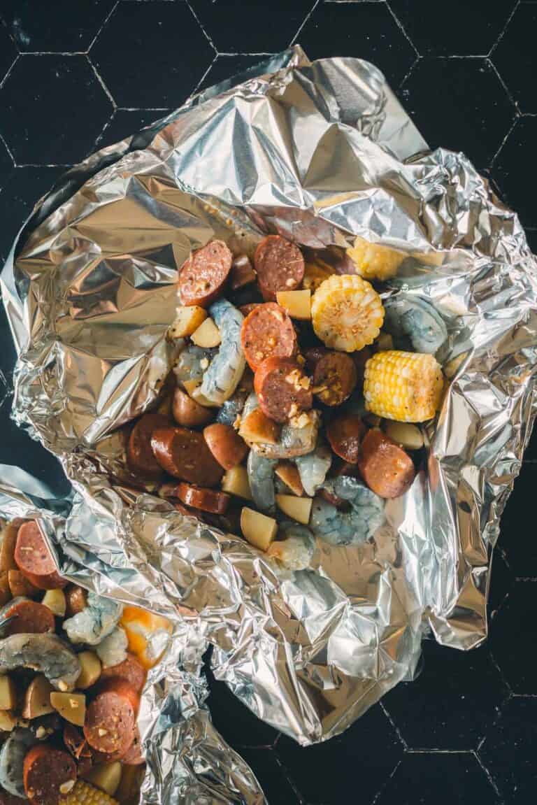 Shrimp Boil Foil Packets 🦐🌽 - Girl Carnivore