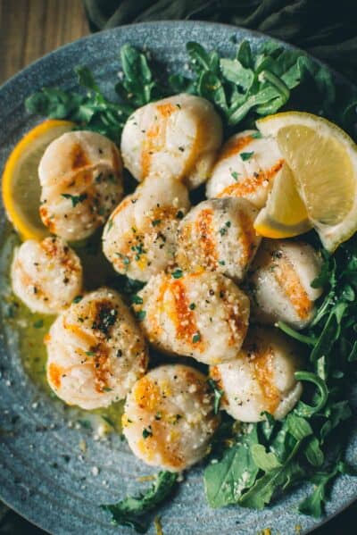 Grilled Scallops with Parmesan and Lemon - Girl Carnivore