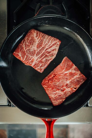 Flat Iron Steak Recipe with Shallot Herb Butter🥩 - Girl Carnivore