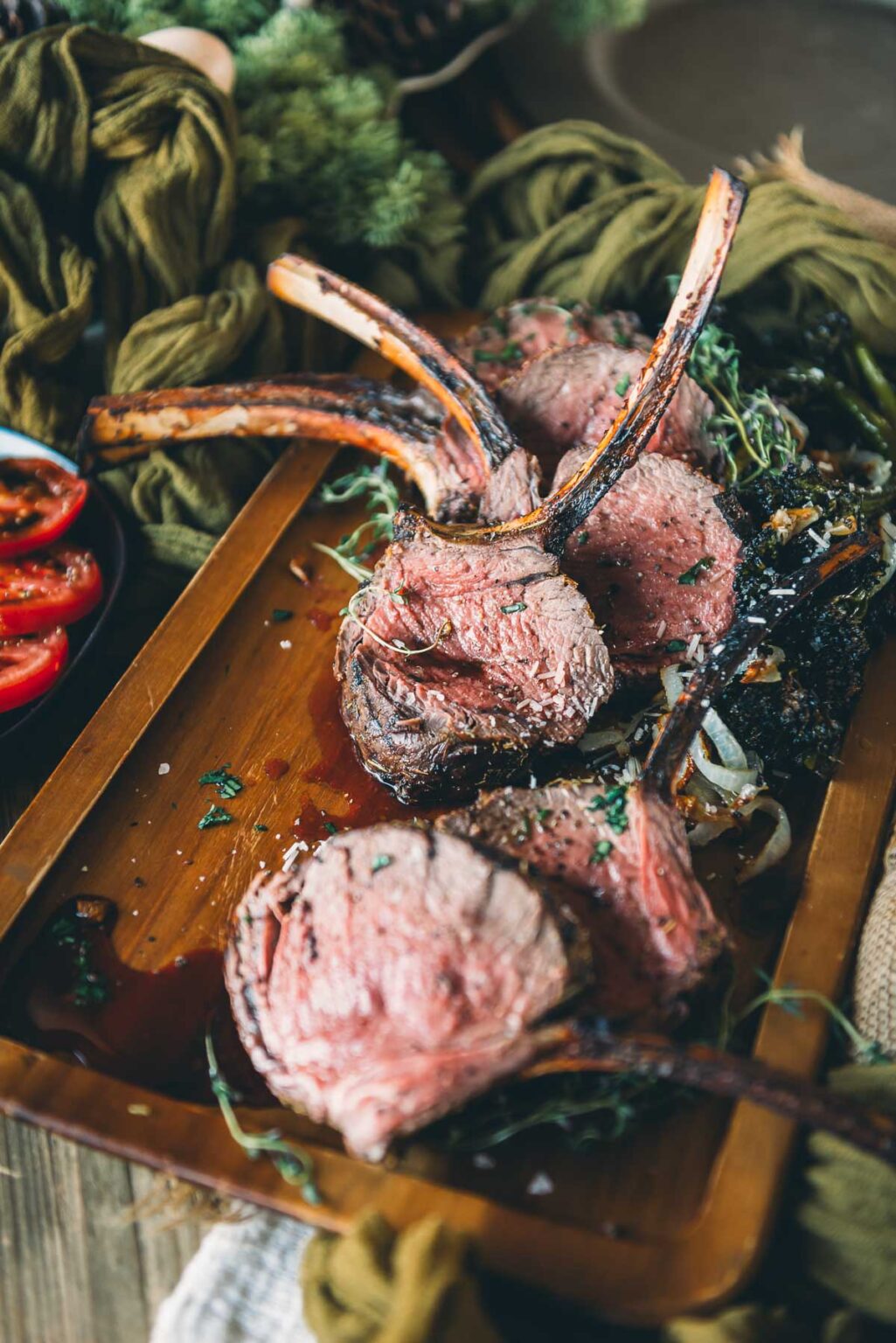 Herb Crusted Grilled Rack of Elk with Buttermilk Marinade - Girl Carnivore