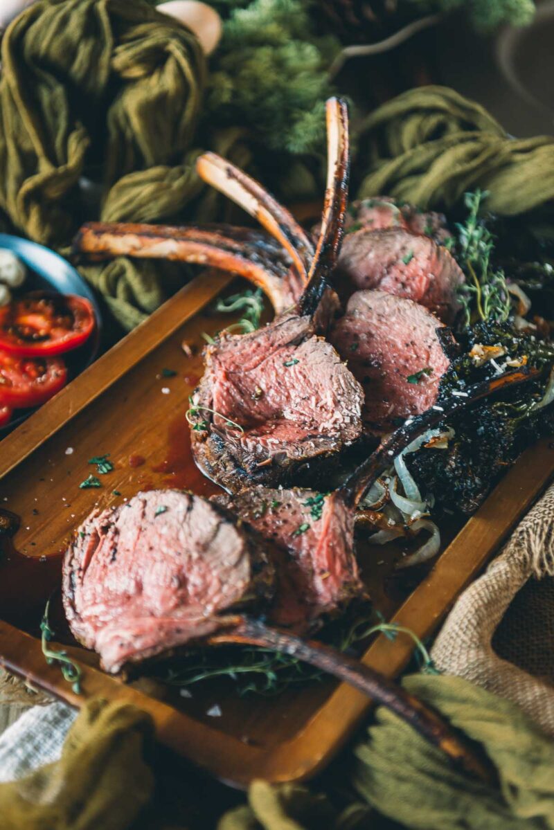 Herb Crusted Grilled Rack of Elk with Buttermilk Marinade - Girl Carnivore
