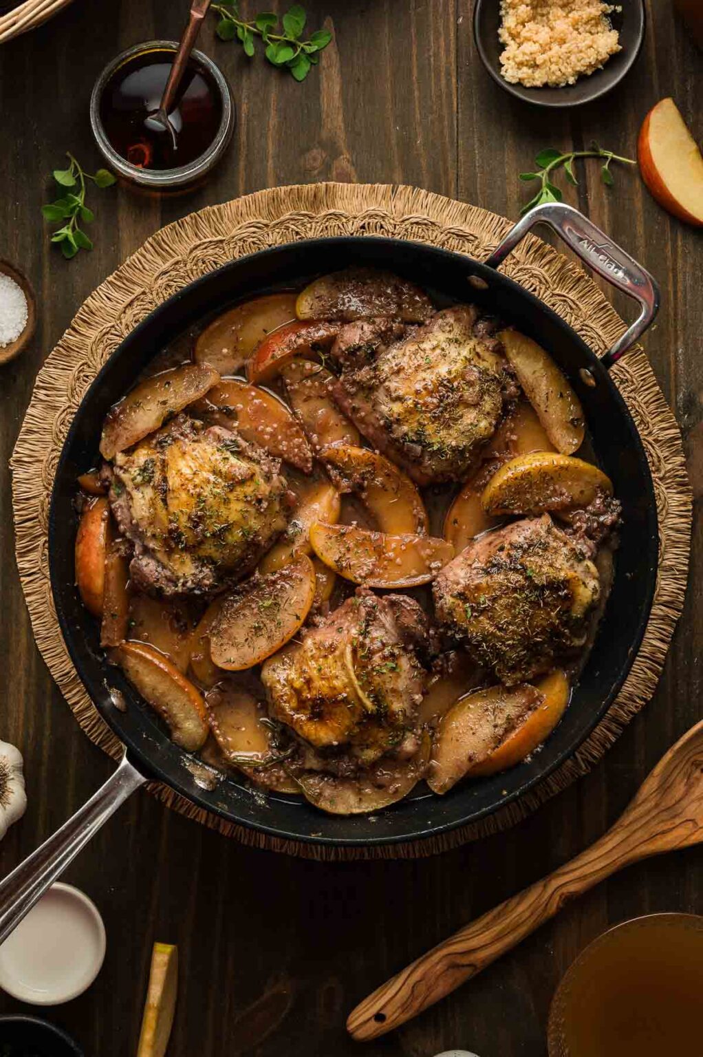 Apple Cider Chicken Thighs (Easy One-Skillet Dinner) - Girl Carnivore
