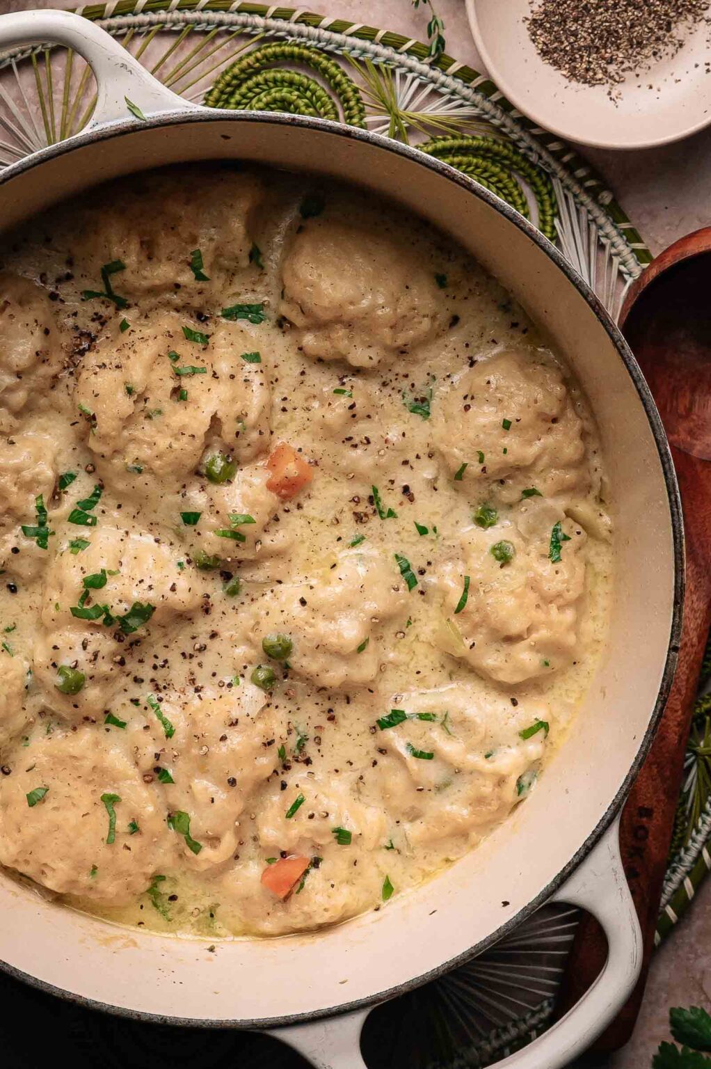 Classic Chicken and Dumplings (Rich Broth + Fluffy Buttermilk Dumplings)