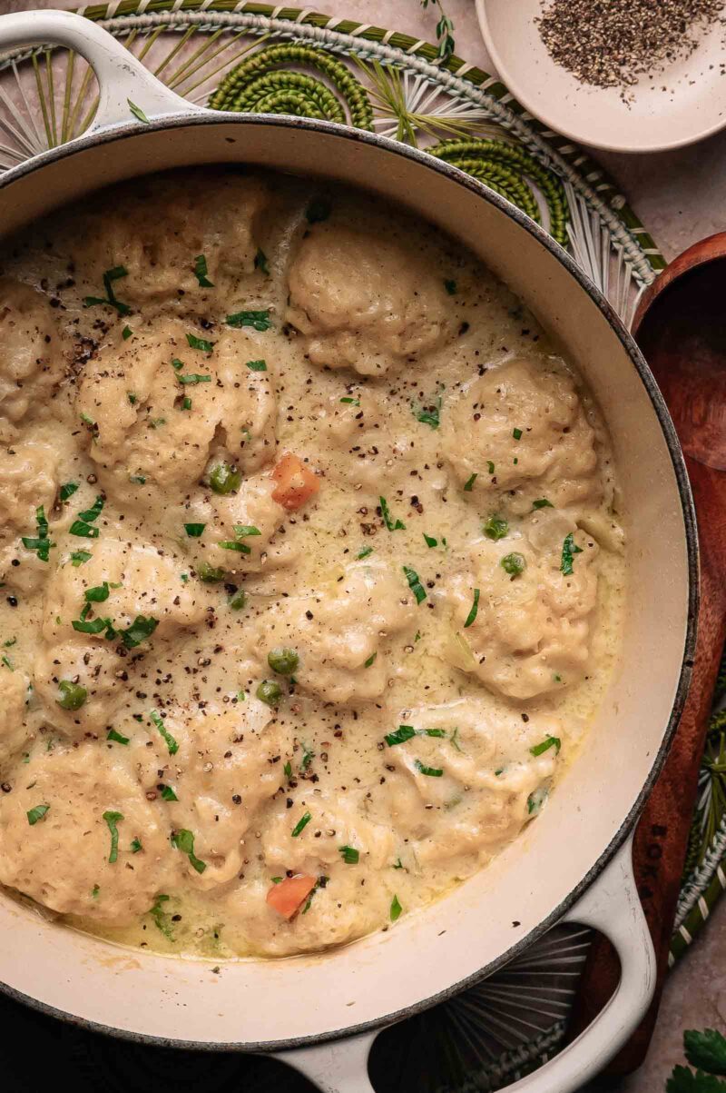 Classic Chicken and Dumplings (Rich Broth + Fluffy Buttermilk Dumplings)
